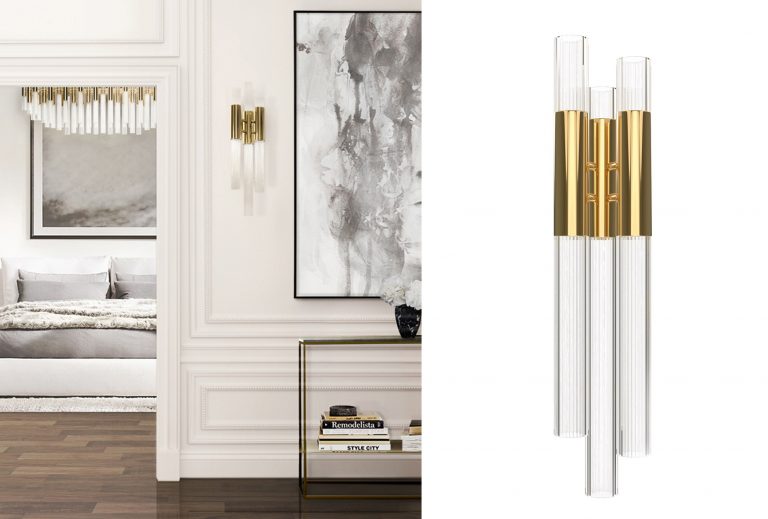 Luxury design: wall lights by Luxxu to create a glamorous decor