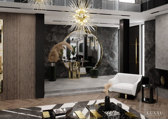 Living Room Design - An Undeniable Exclusivity Feel By Luxxu