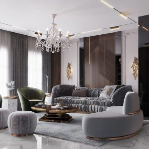 K.A. Interior Design: Majestic Interiors With Exclusive Furniture Desi
