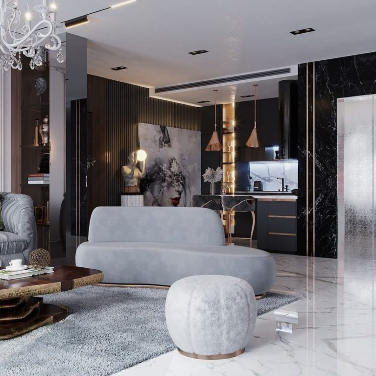 K.A. Interior Design: Majestic Interiors With Exclusive Furniture Desi