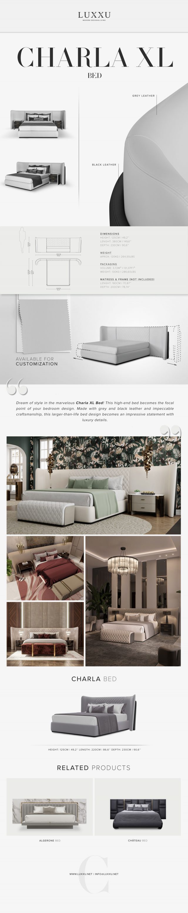 Unveiling the Charla XL Bed: A Masterpiece of Elegance and Impeccable