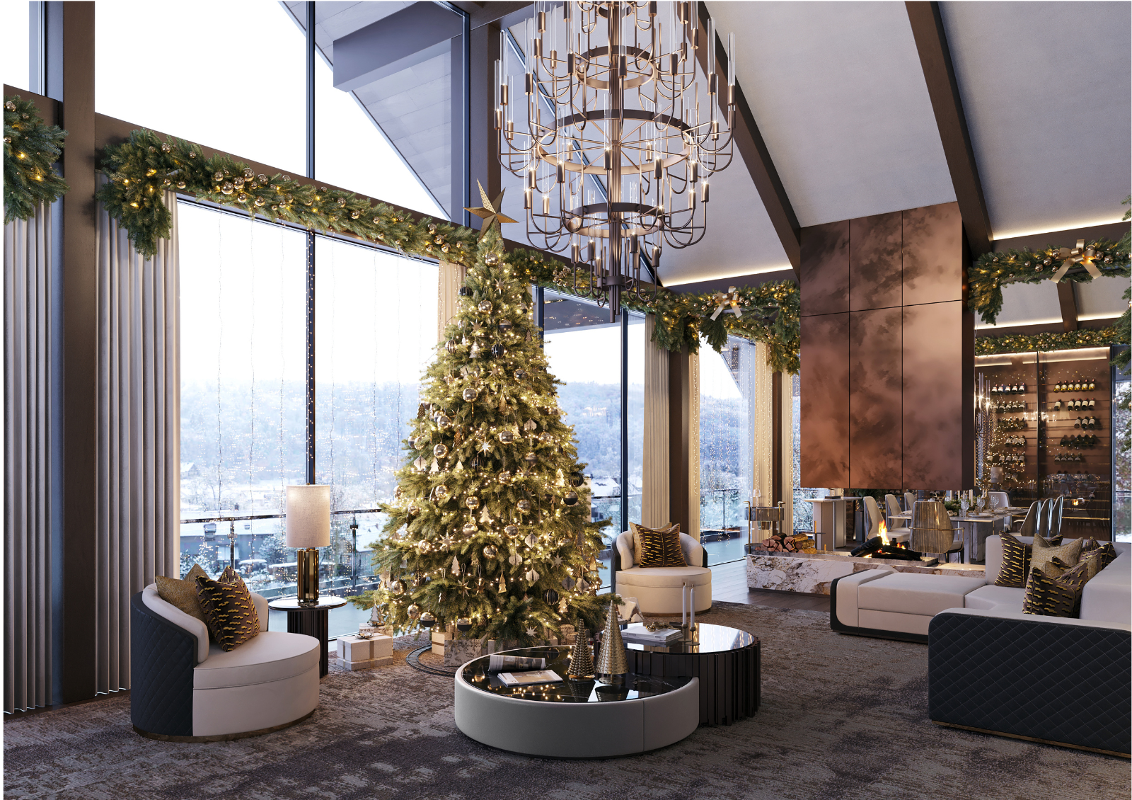 Transform Your Living Space into a Luxury Christmas Setting